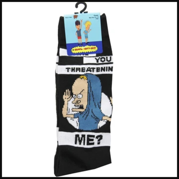 MTV | Underwear & Socks | Mtv Beavis Butt Head Mens Crew Socks Large 13 ...